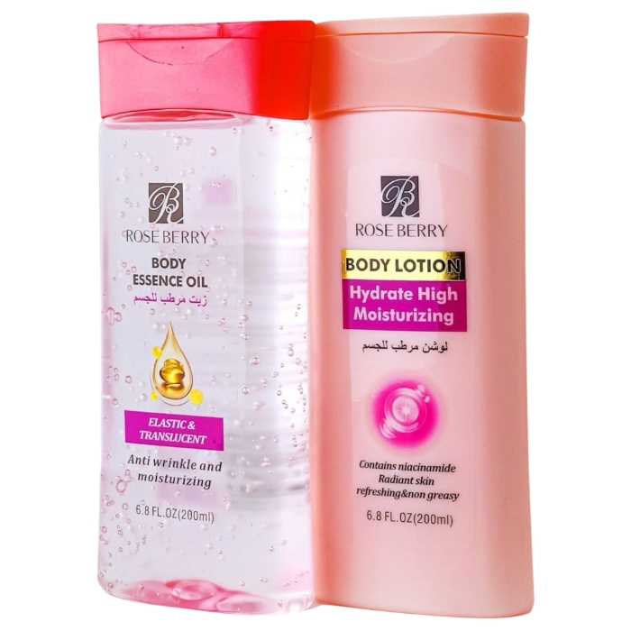 rose berry body oil + body lotion set – Cosmo Store Egypt